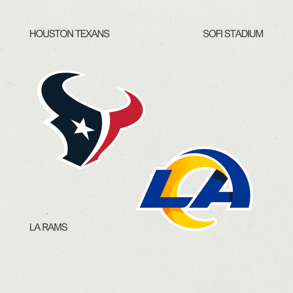 NFL: Houston Texans vs Los Angeles Rams at Sofi Stadium
